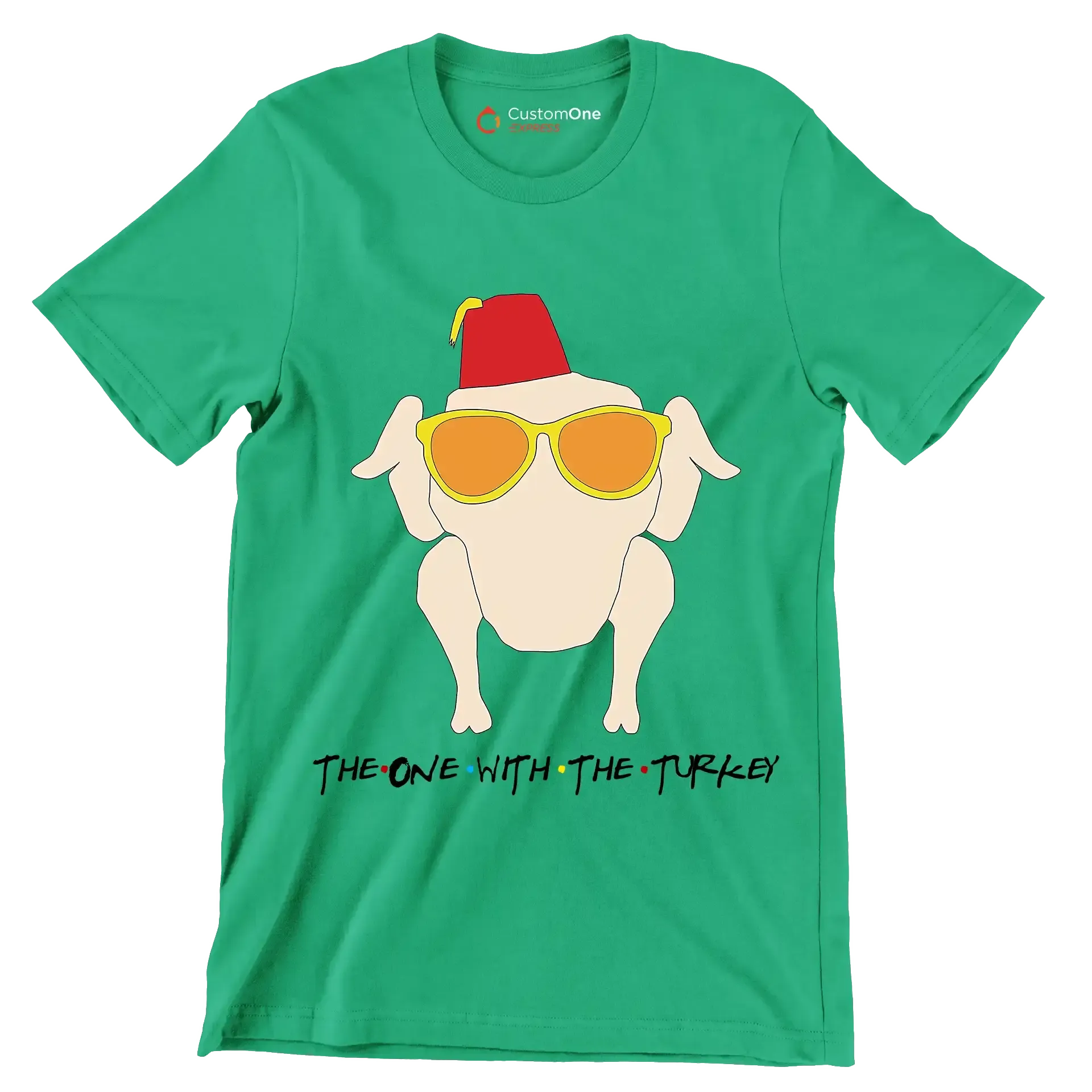 The One With The Turkey - Thanksgiving Themed T-Shirt – Custom One Express