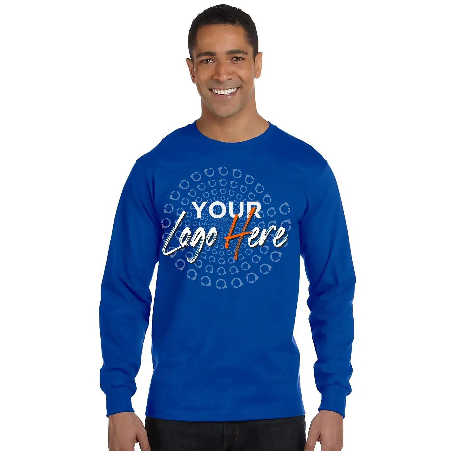 Custom Long Sleeve T-Shirt | Gildan | Custom One Express – Custom One ...