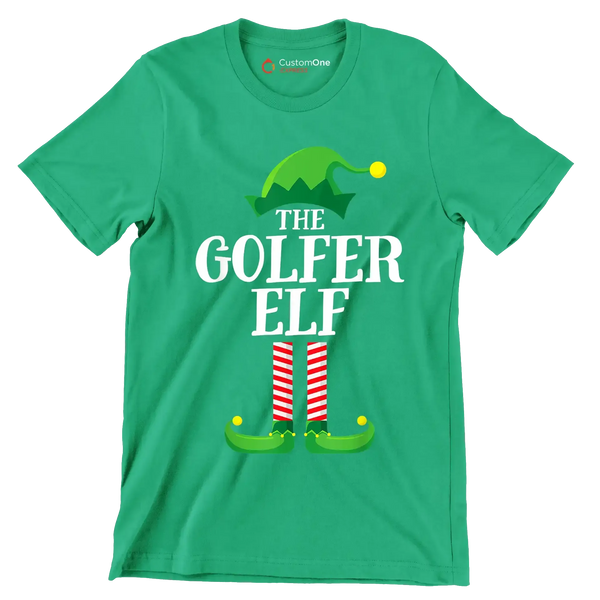 THE GOLFER ELF - Golf Themed T-Shirt - Custom One Express